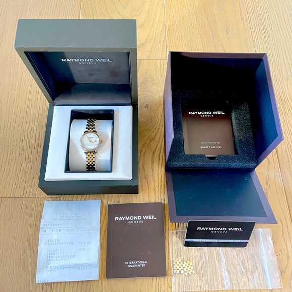 Raymond Weil | Accessories | Raymond Weil Goldsilver Diamond Quartz ...